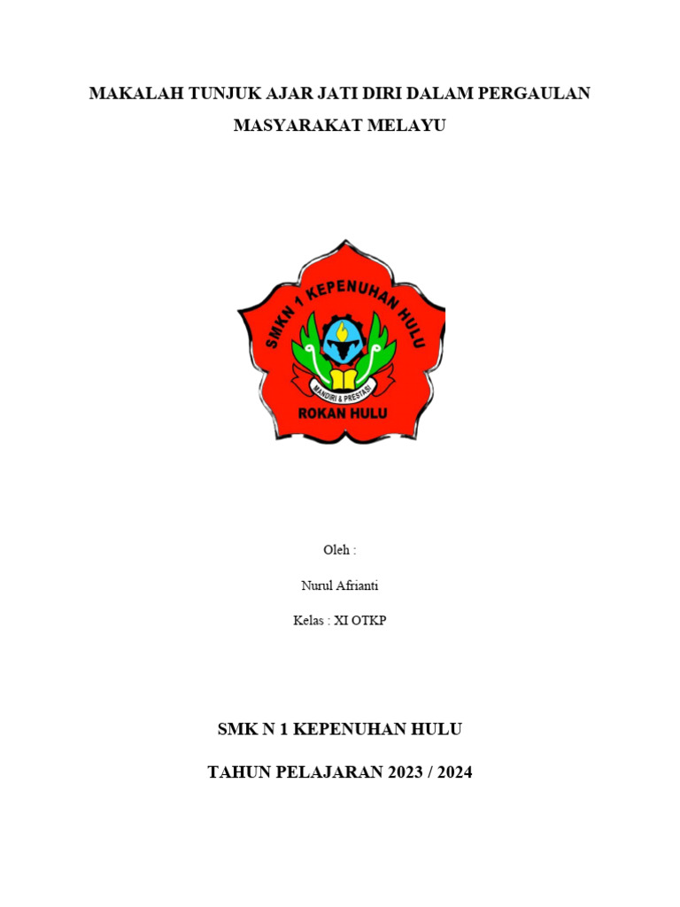 Tunjuk Ajar Jati Diri Melayu Riau | PDF