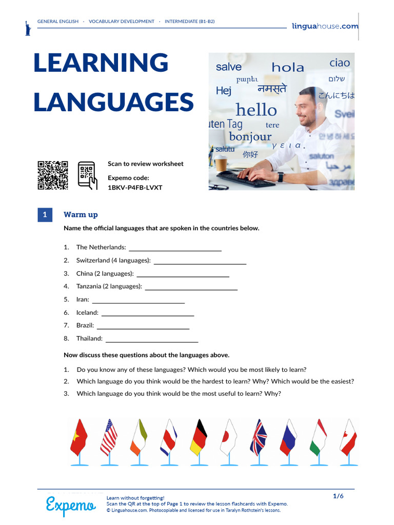 Learning Languages American English Student 60 | PDF | Part Of Speech ...