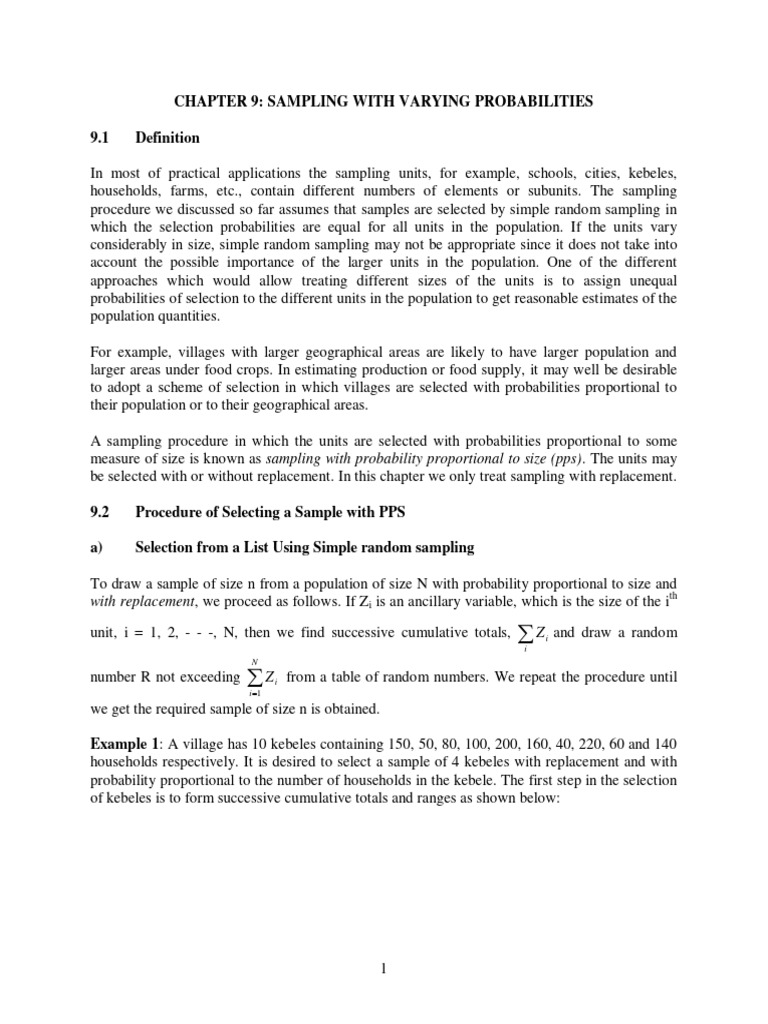 Sampling CH-9 | PDF | Sampling (Statistics) | Estimator