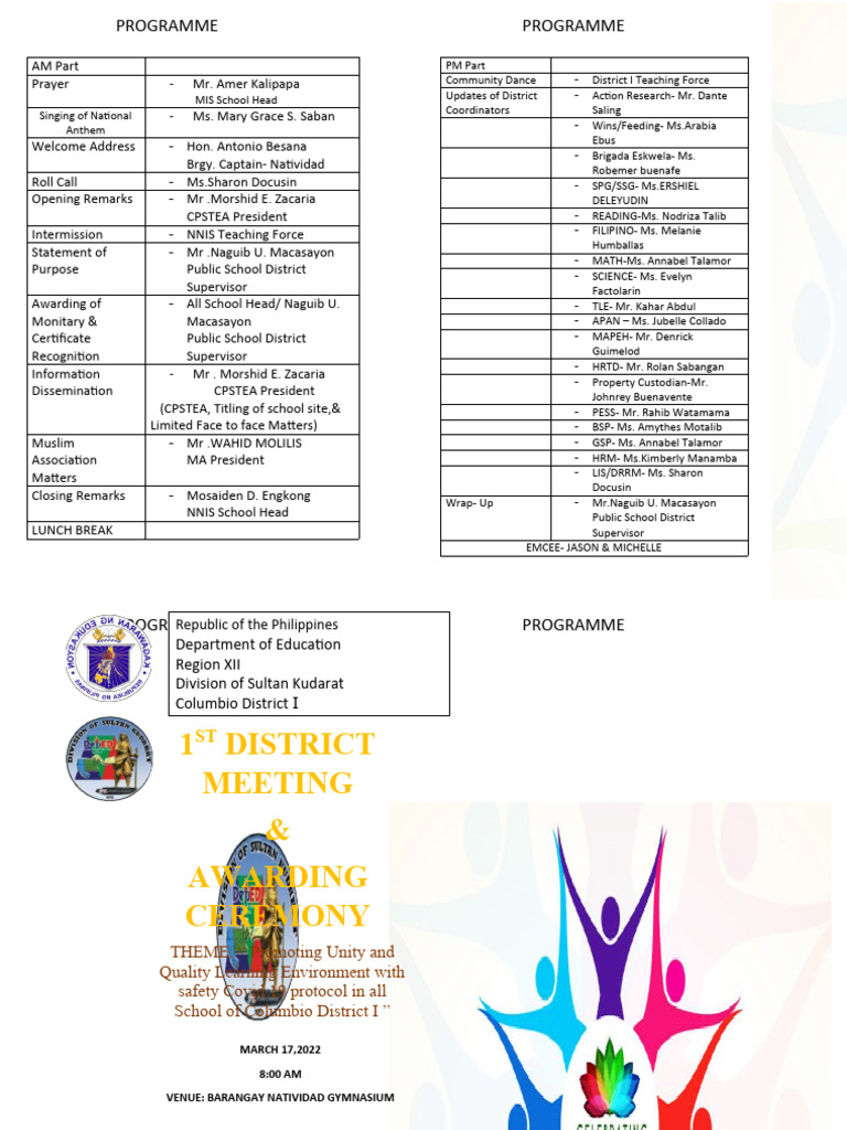 Program District Meeting | PDF