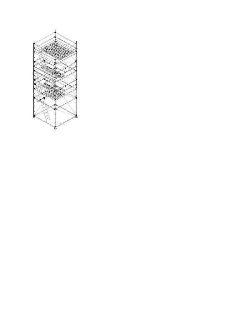 Static Tower Scafold 6.0 M H | PDF