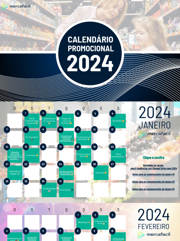 (Mercafacil) Calendário Promocional de Varejo - Edição 2024 | PDF ...