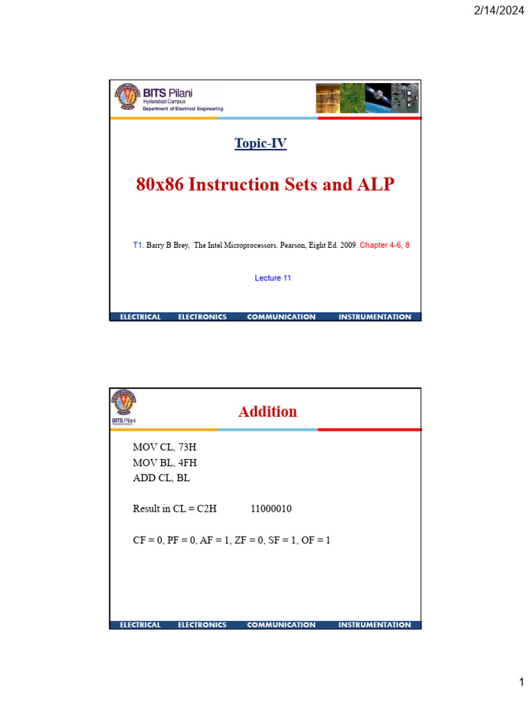 Lecture 11 9th Feb | PDF | Classes Of Computers | Central Processing Unit