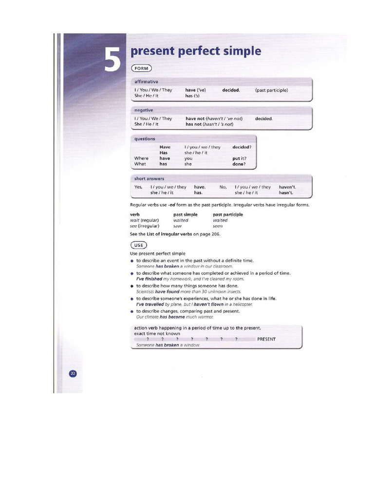 Present Perfect | PDF