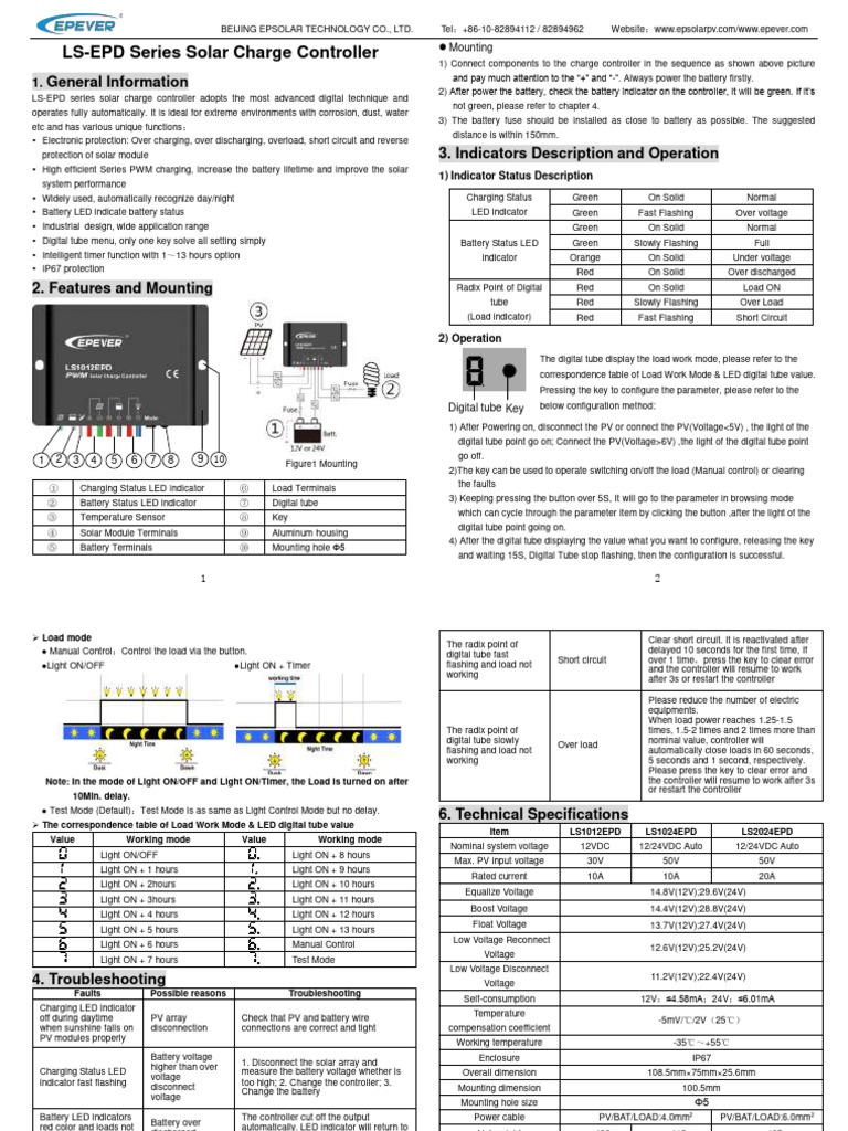 Ls Epd Sms El v1.1 | PDF | Photovoltaics | Vacuum Tube