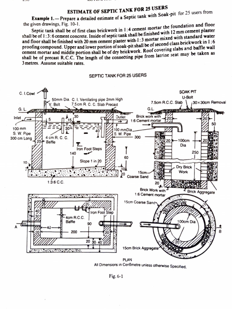 Septic Tank and Manhole | PDF | Building | Architectural Elements