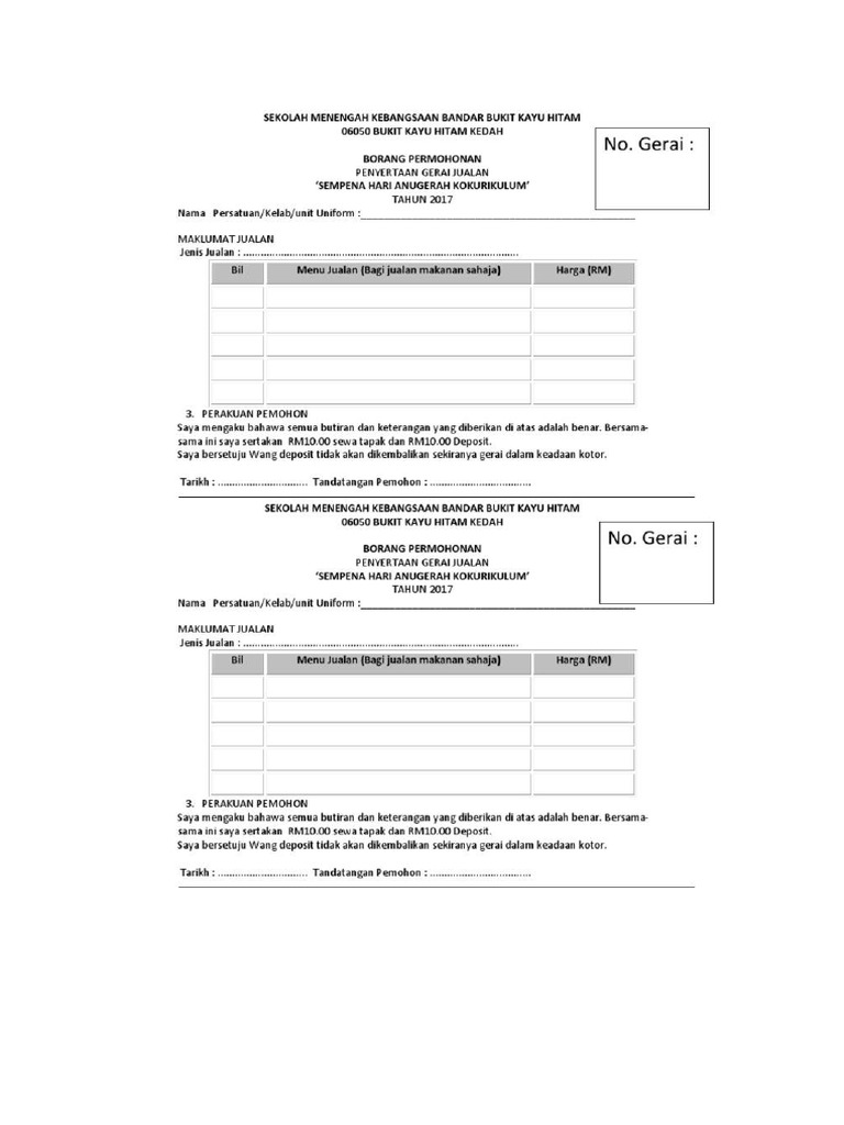 Borang | PDF