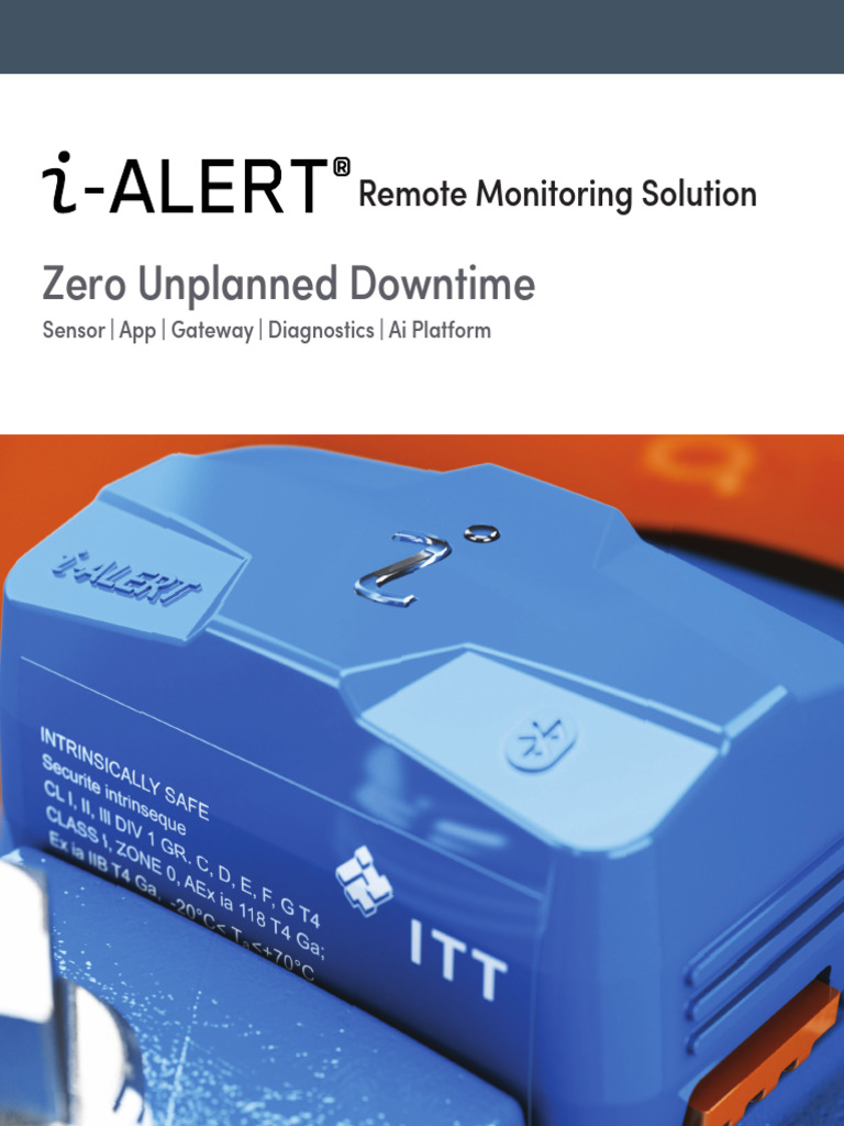i-ALERT Remote Monitoring Solution | PDF | Automation | Reliability ...
