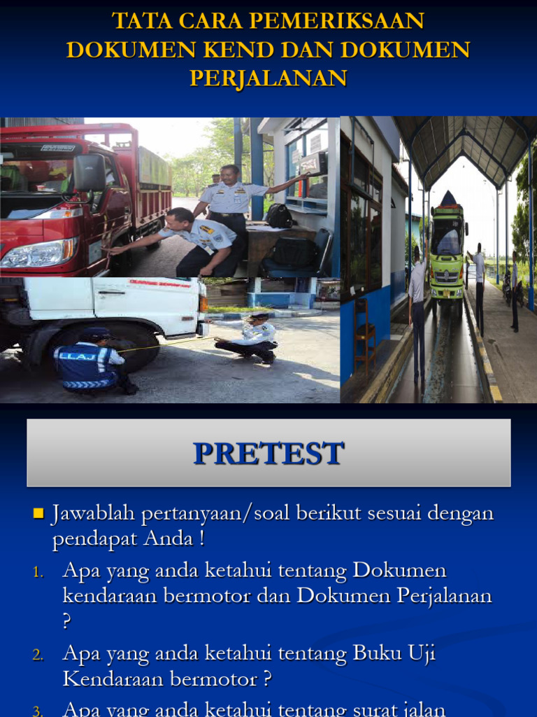Tata Cara Pemeriksaan Dok Kend+dok Perjalanan | PDF