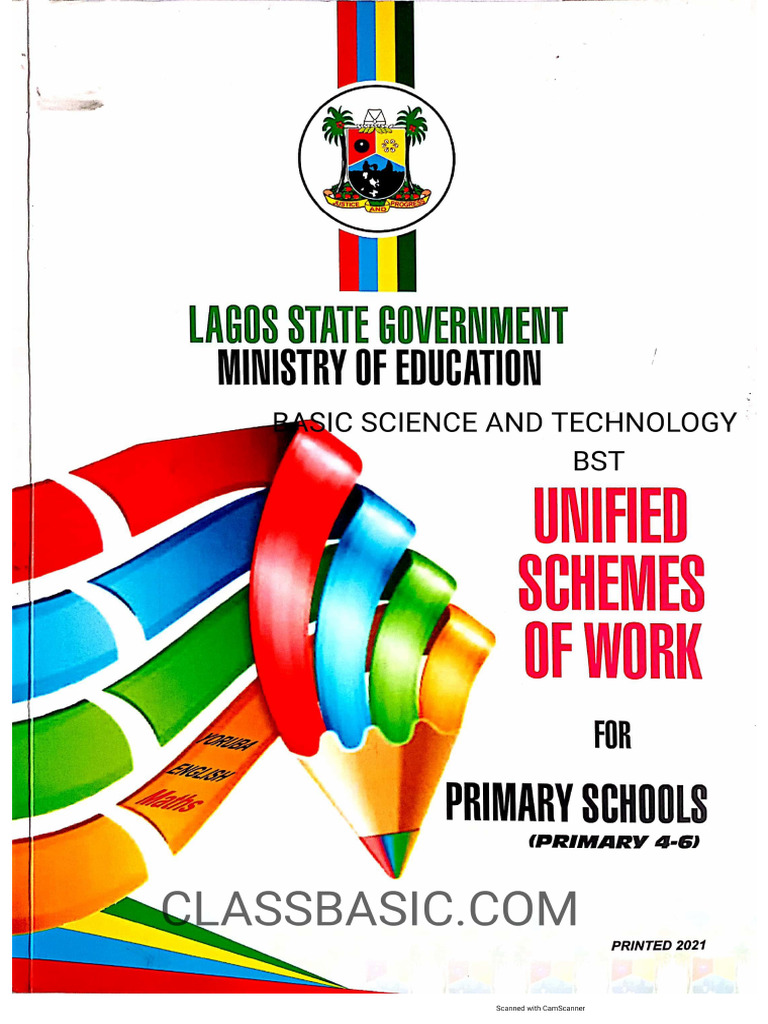 Basic Science and Technology BST New Lagos State Unified Scheme of Work ...