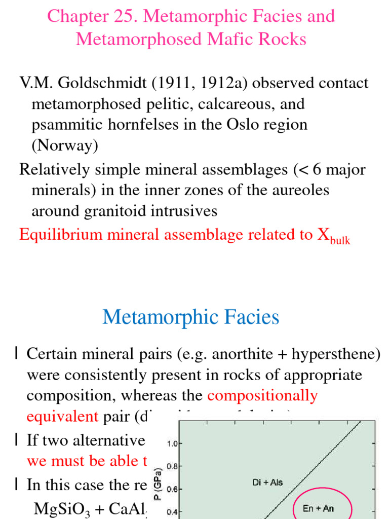 Metamorphic Facies and Assemblage | PDF | Petrology | Geology