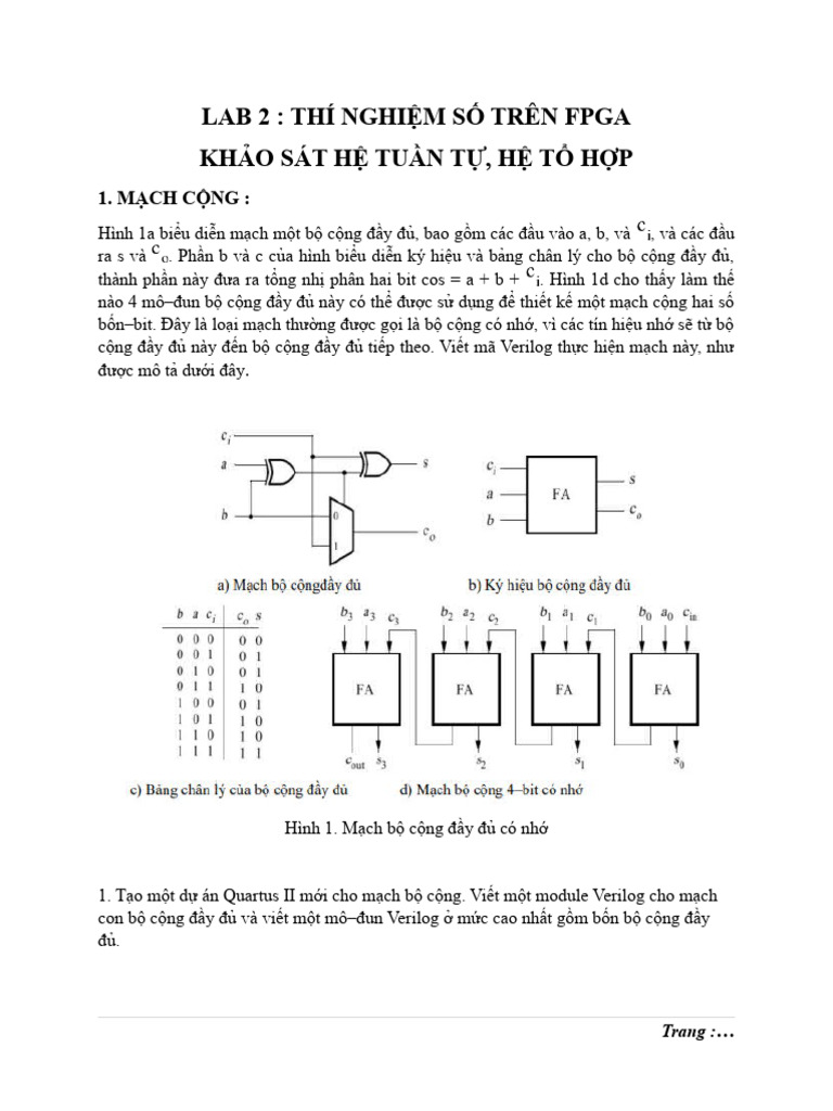 Báo Cáo Lab2 TN KTS | PDF