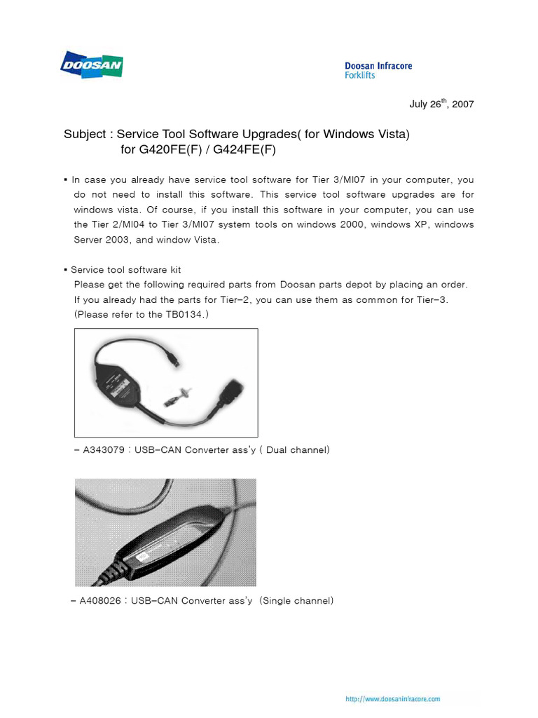 Vista Service Tool Software Upgrade | PDF | Windows Vista | Computer File