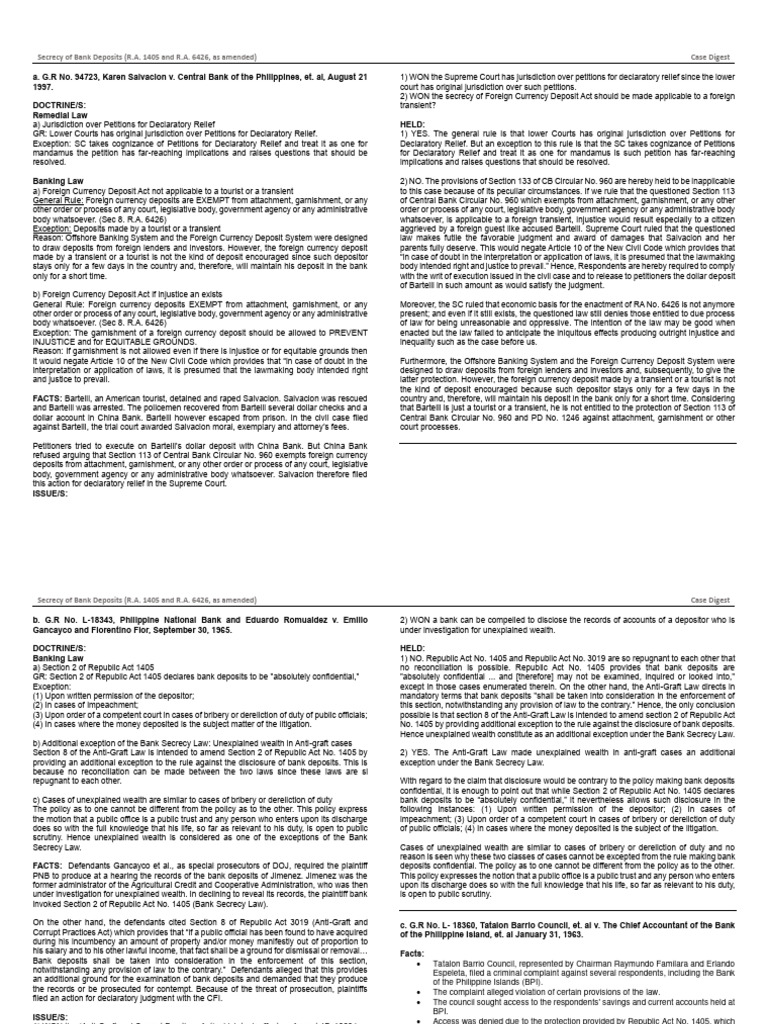 SBD Case Digest | PDF | Discovery (Law) | Lawsuit