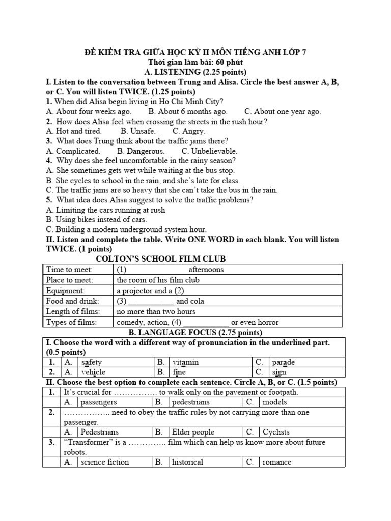 Grade 7 - GI A K 2 | PDF | Harry Potter