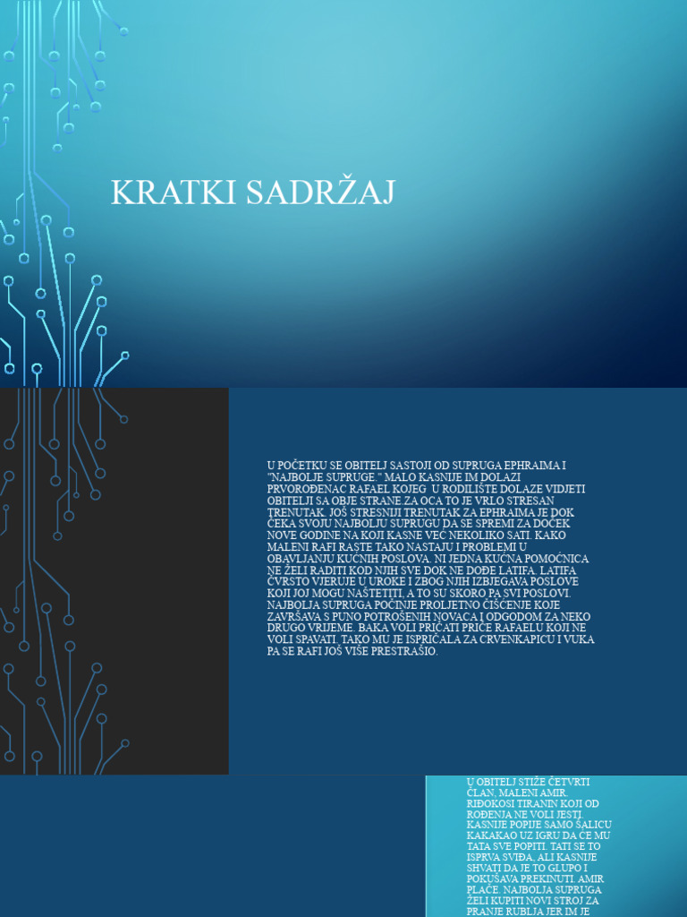 Lektira Kratki Sadrzaj | PDF