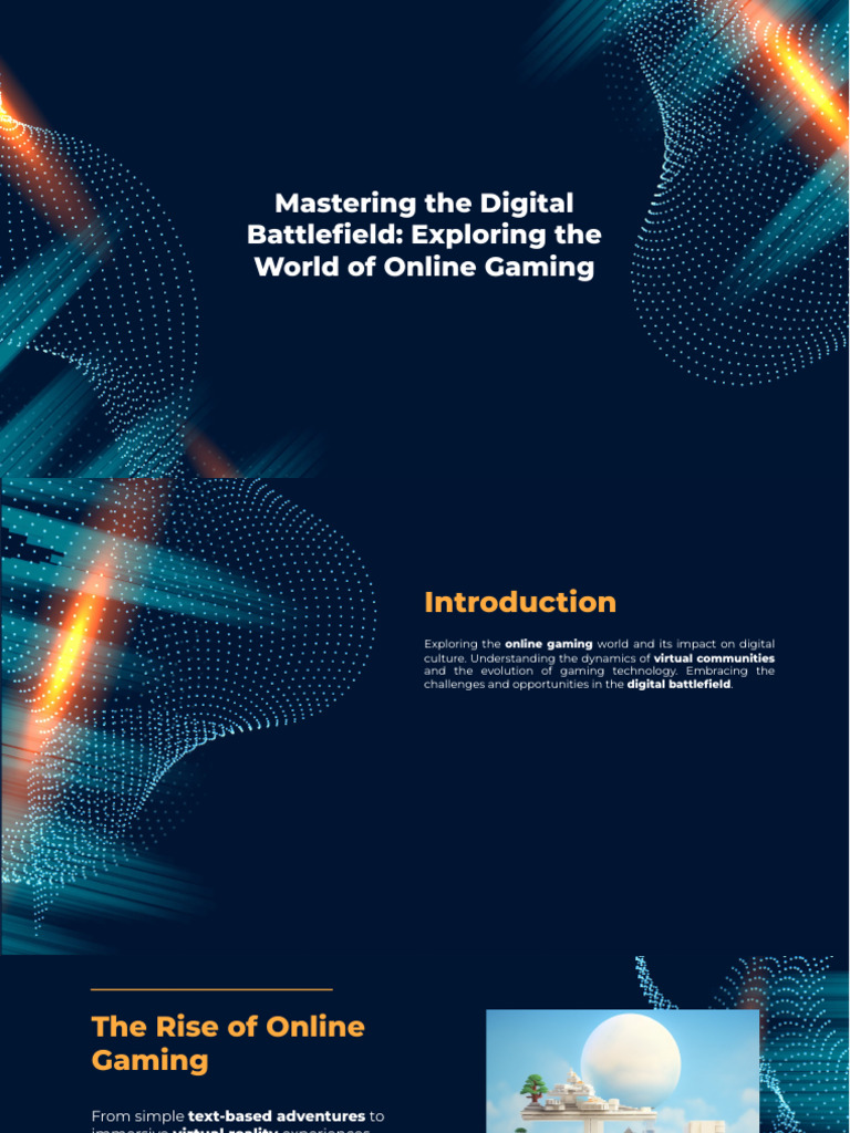 Slidesgo Mastering The Digital Battlefield Exploring The World of Online Gaming ...