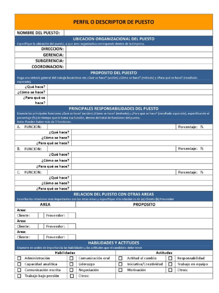 FORMATO-PERFIL-DE-PUESTOS-21 | PDF