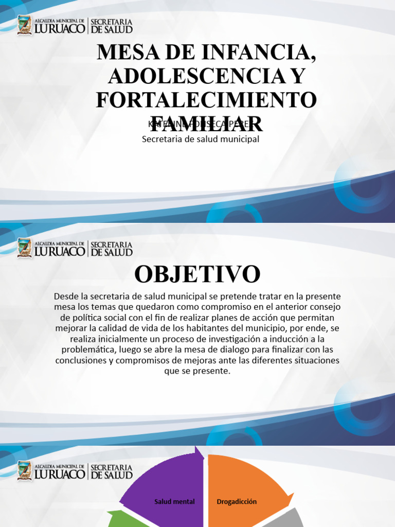 Mesa de Infancia, Adolescencia y Fortalecimiento Familiar Katerine | Descargar gratis PDF | La ...