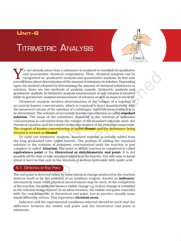 Imp Chem Manual | PDF | Titration | Chemistry