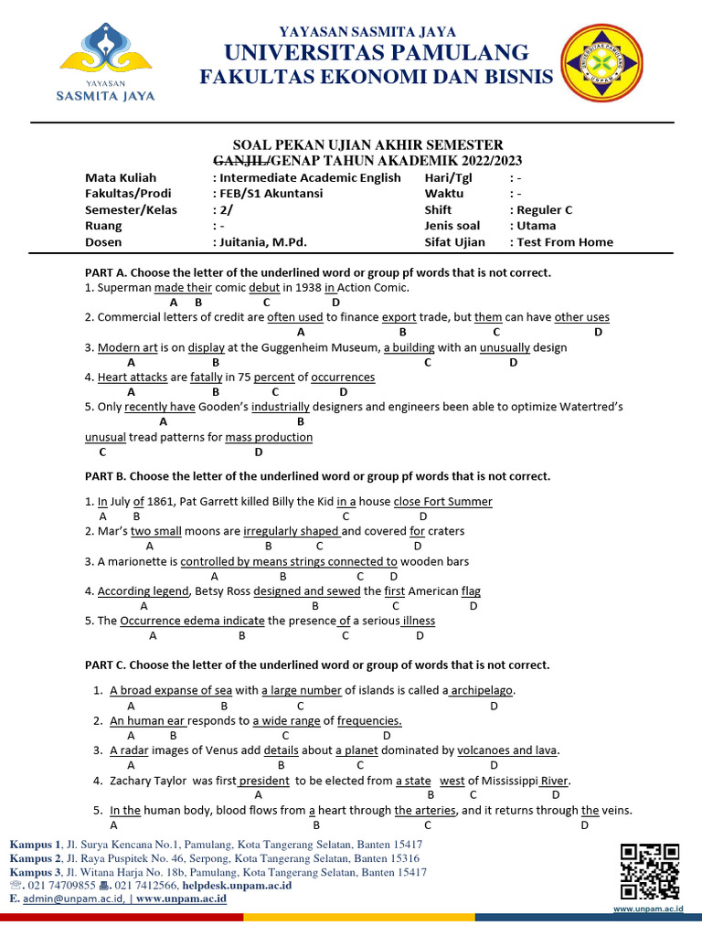 Teresiya - 221011200094 (02SAKE002) - UAS Intermediate Academic English | Download Free PDF ...