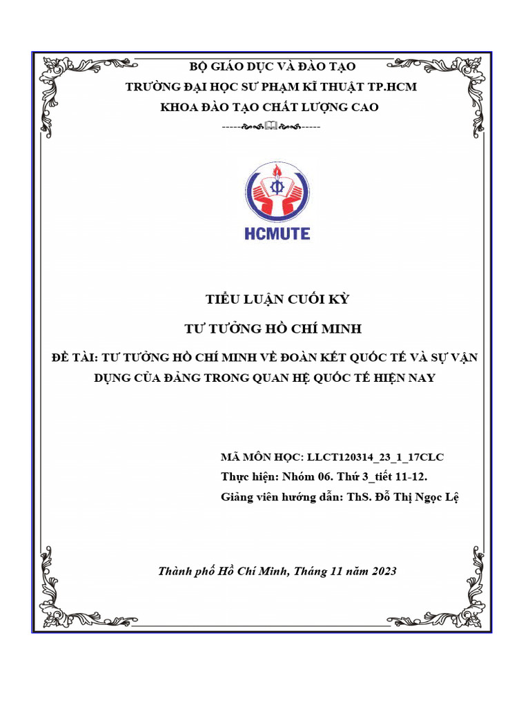 TTHCM_TIEU LUAN_CK | PDF