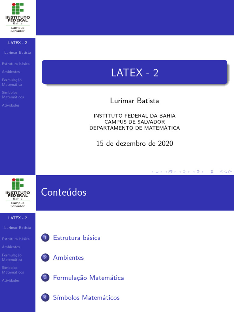 Aulas Latex 2 | PDF | Matemática