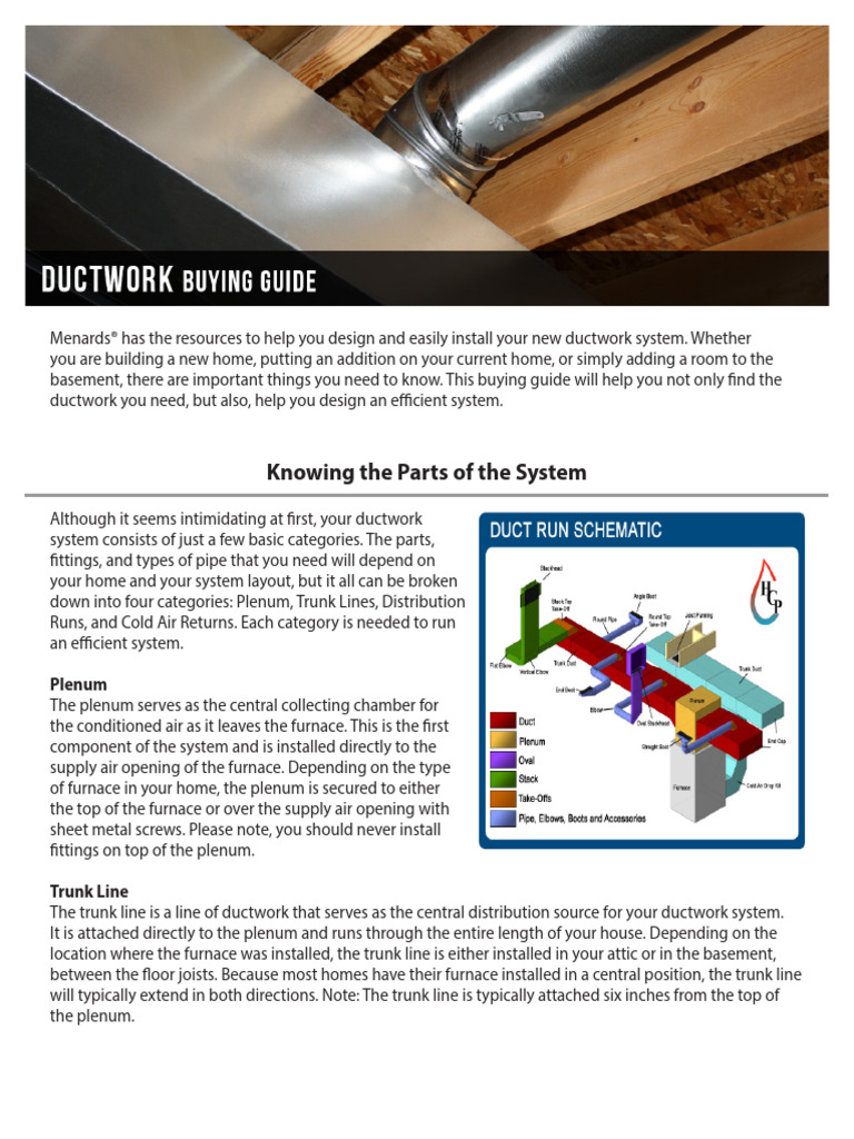 Ductwork System Design Guide | PDF | Duct (Flow) | Pipe (Fluid Conveyance)