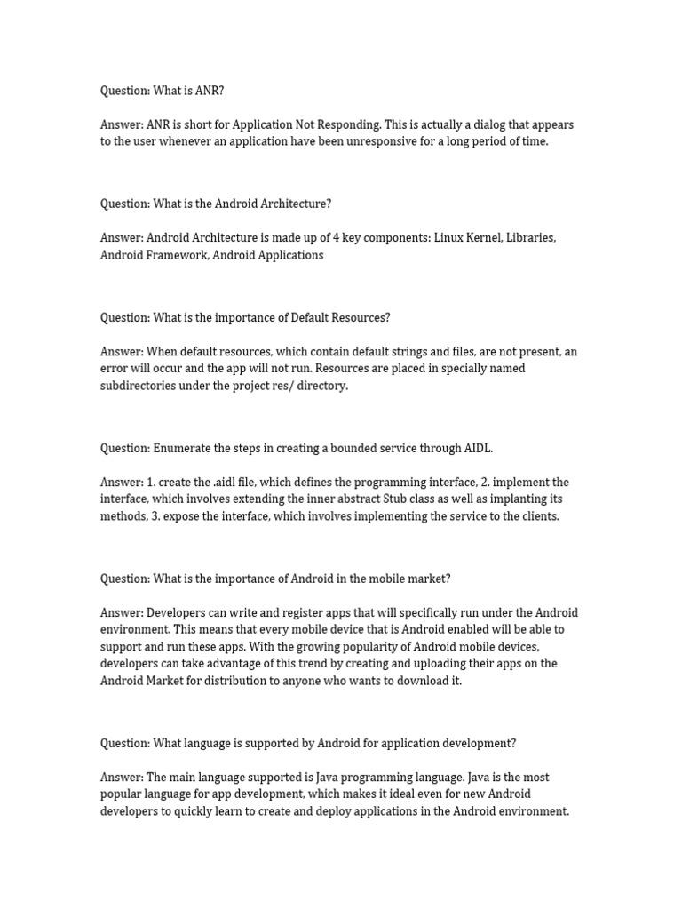 Understanding Android Components | PDF