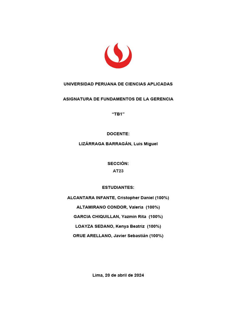 Ensayo TB1 | PDF | Toma de decisiones | Business