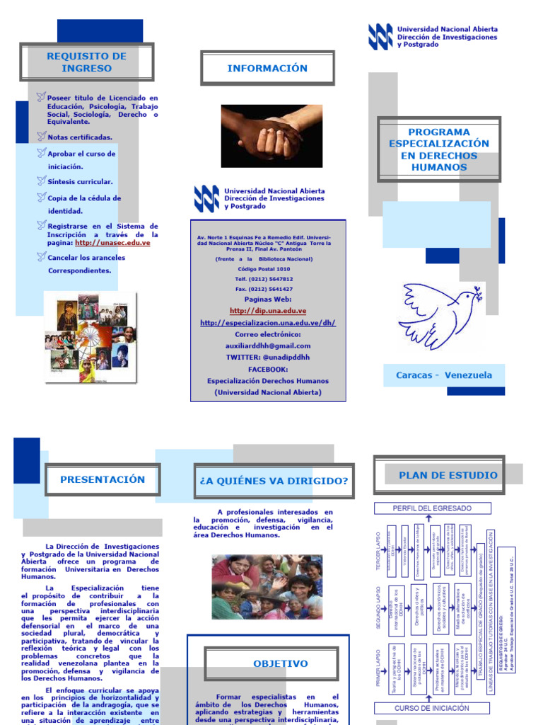 Triptico DDHH | PDF | Derechos humanos | Aprendizaje