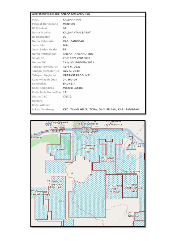 Peta Antam | PDF