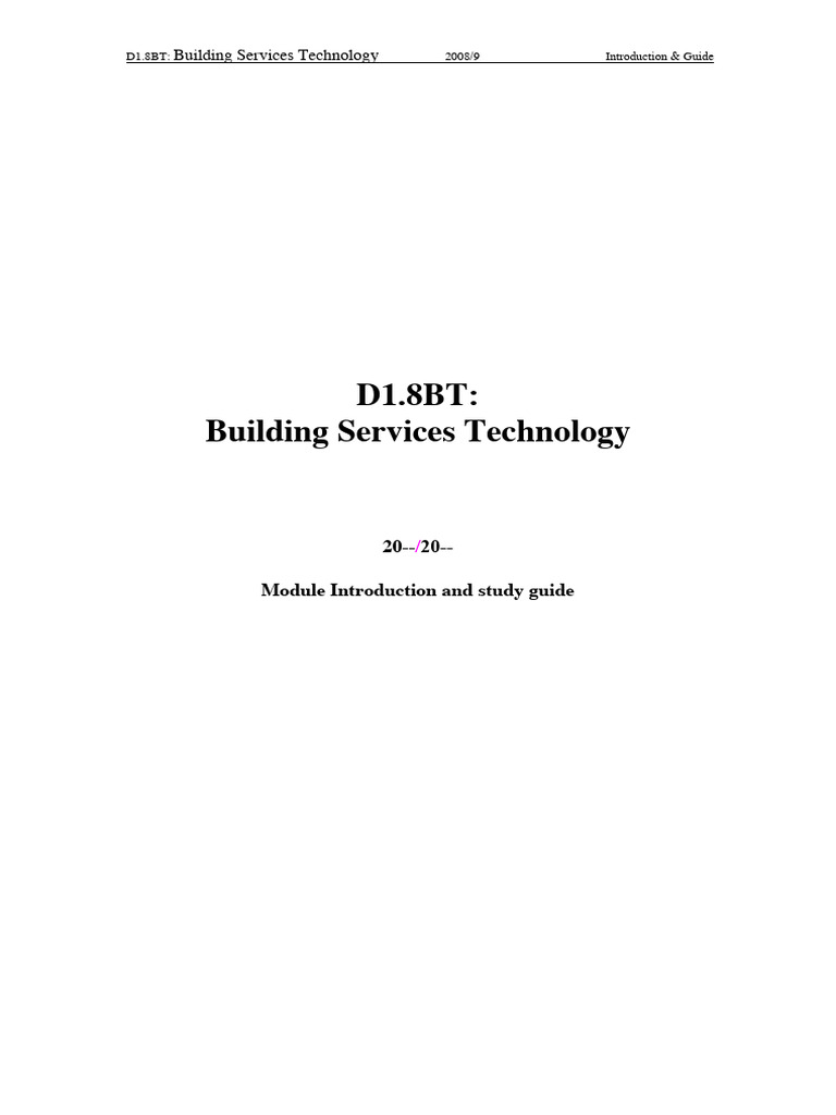 7A - Building Services Technology (BST) Guide - 3 | PDF | Heat Transfer ...