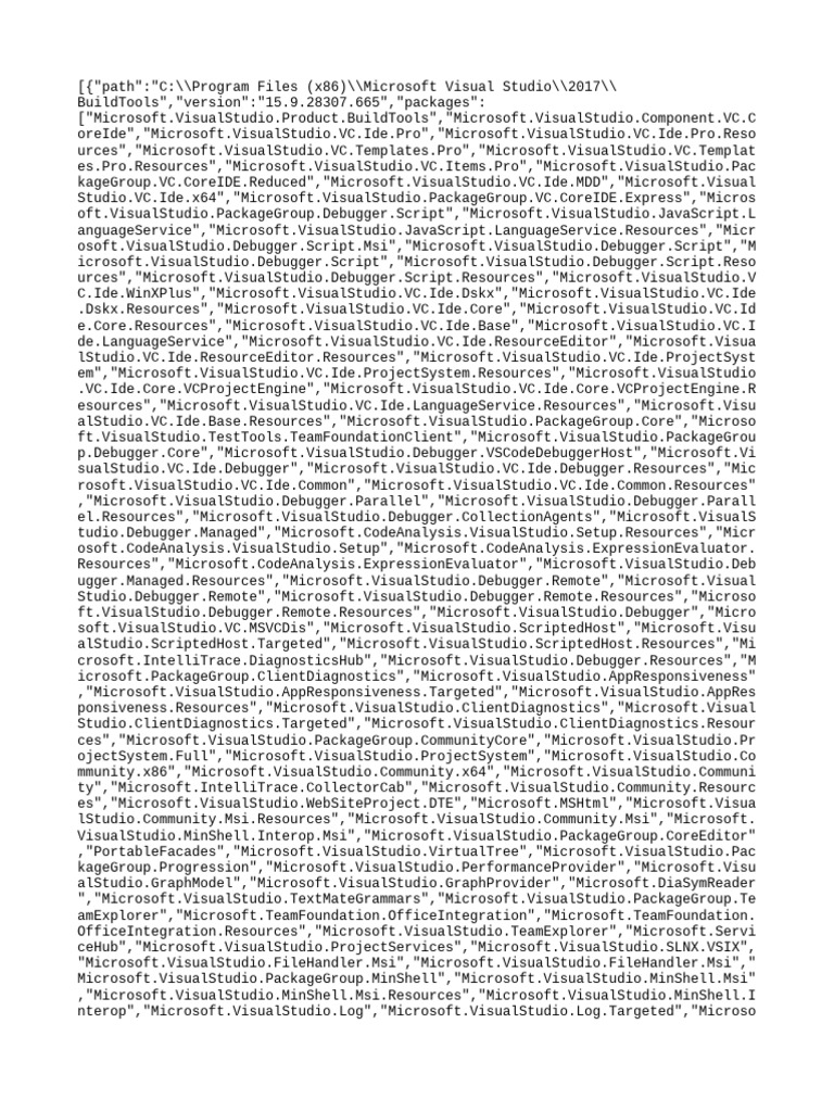 Vs 2017 BuildTools Minimal | PDF | Integrated Development Environment | Computer Programming