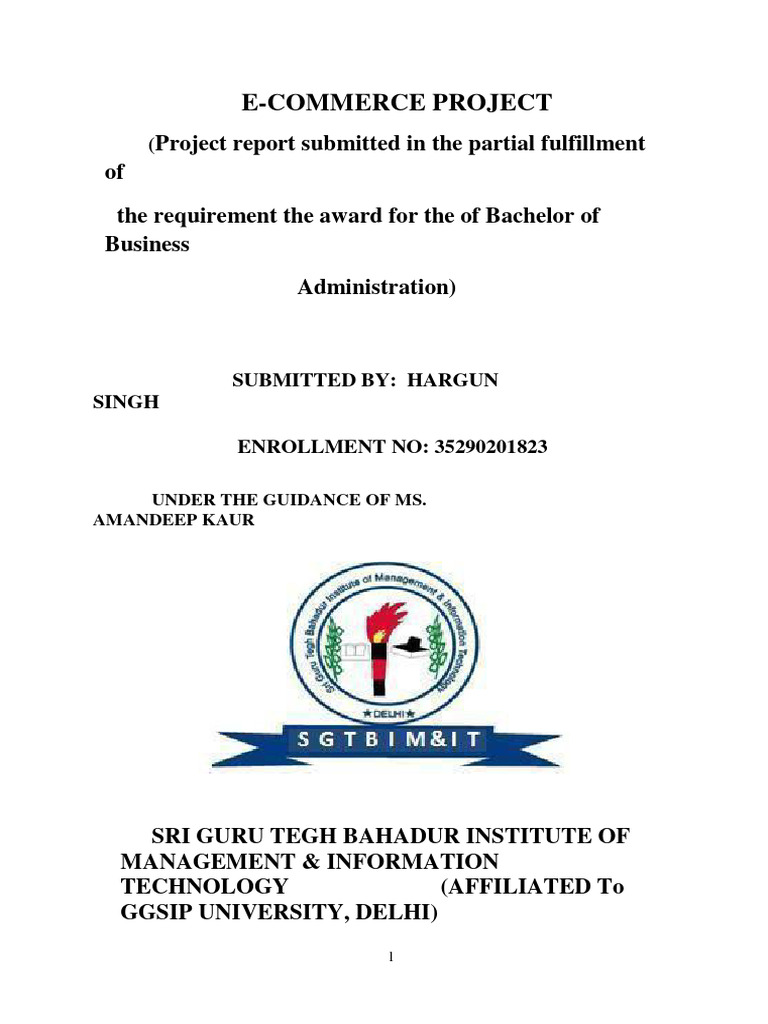 Hargun Singh ECommerce | PDF | Html | Markup Language