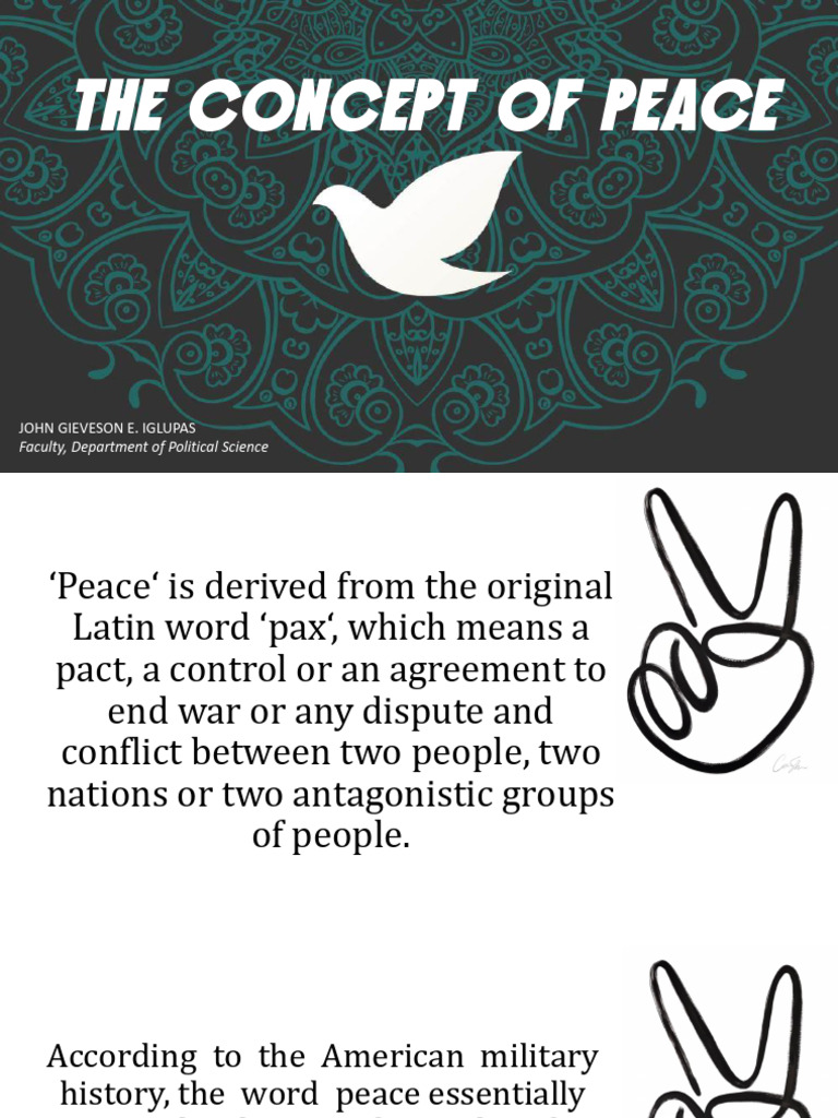 5 - The Concept of Peace | PDF | Peace | Psychology