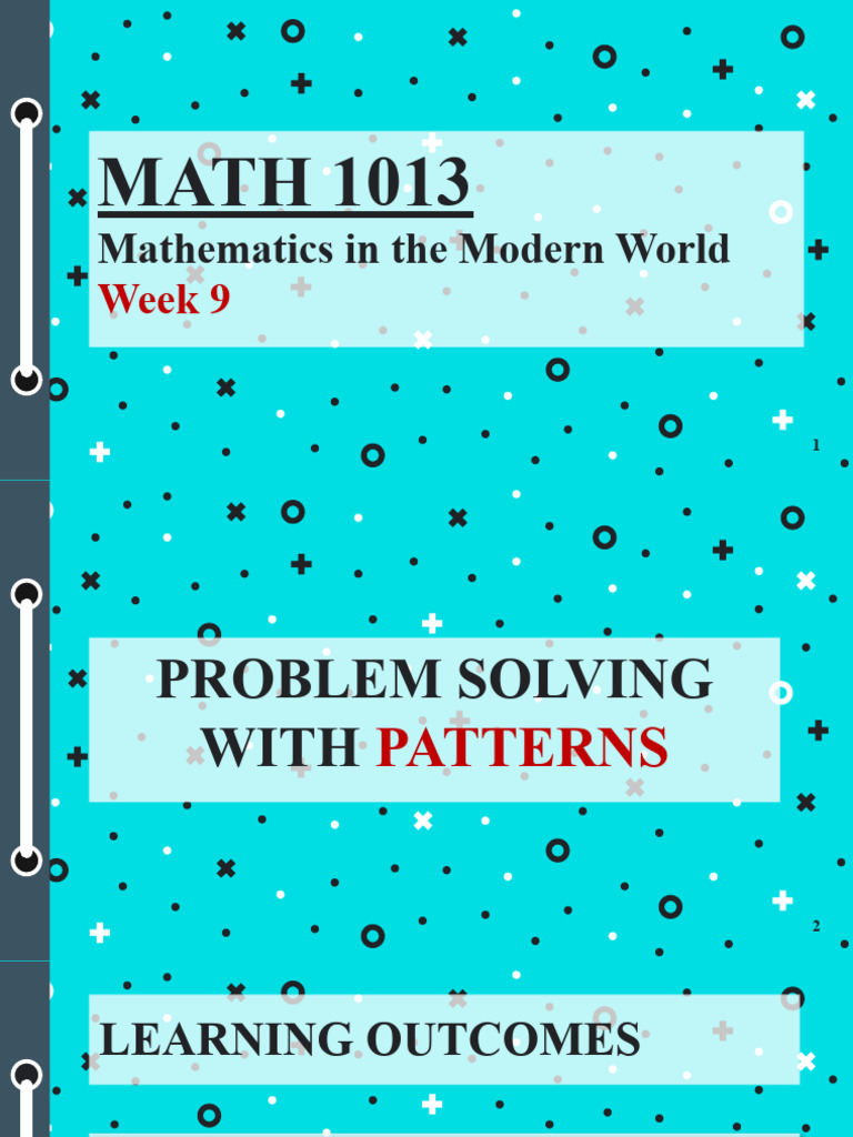 MIDTERM LESSON 2 Number Patterns | PDF | Recursion | Mathematical Objects