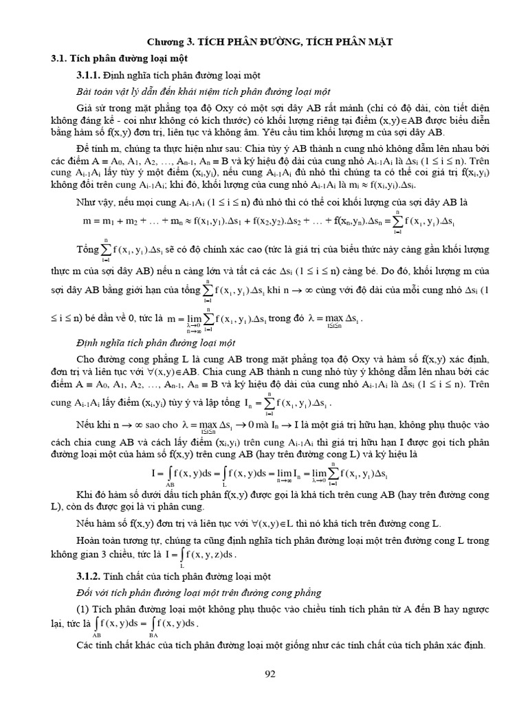 Bai Giang Giai Tich 2. Chuong 3 (Update) | PDF