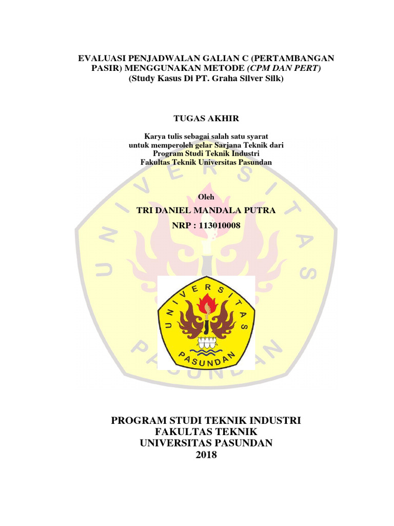 Tri Daniel Mandala Putra, 11301008 | PDF