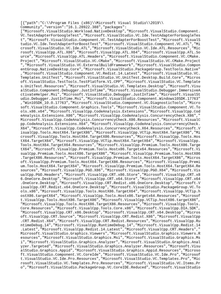Vs 2019 Community Workload | PDF | Computing | Software