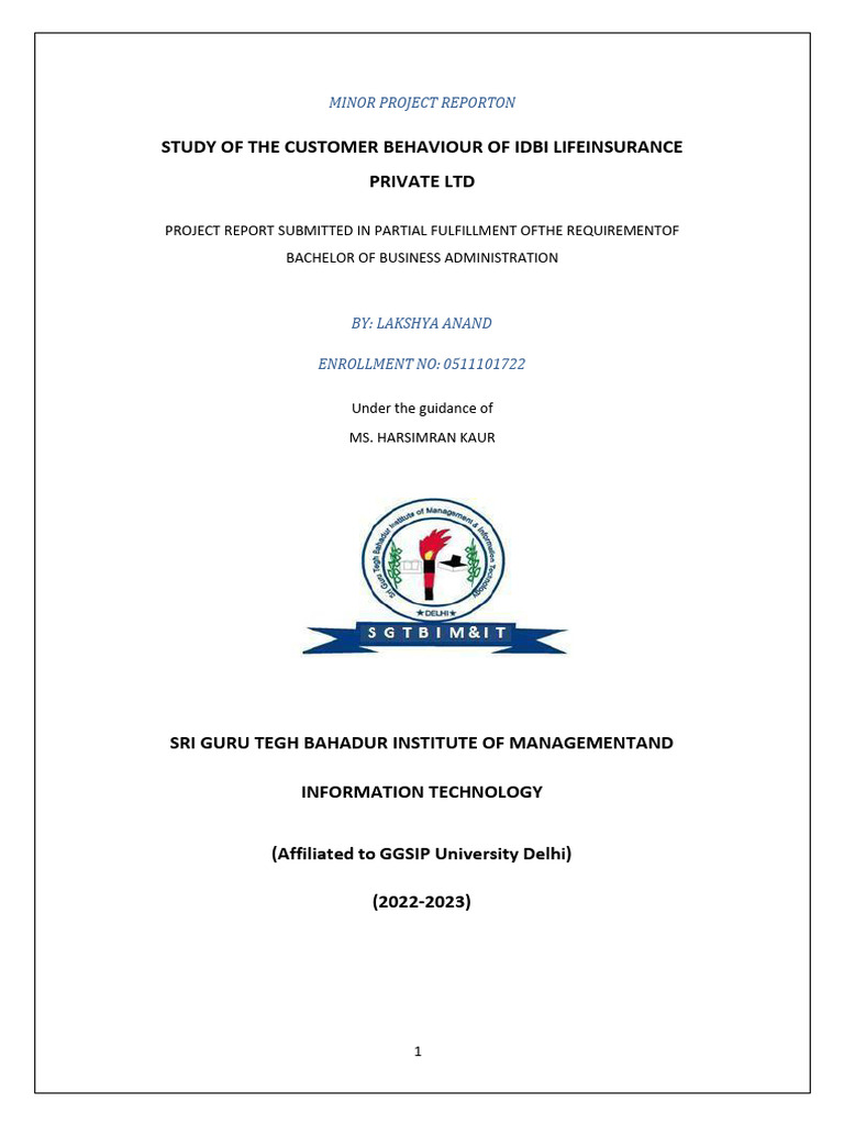 Lakshya Anand Marketing - Project - On - Reliance - Retail - Mar | PDF | Retail | Marketing Strategy