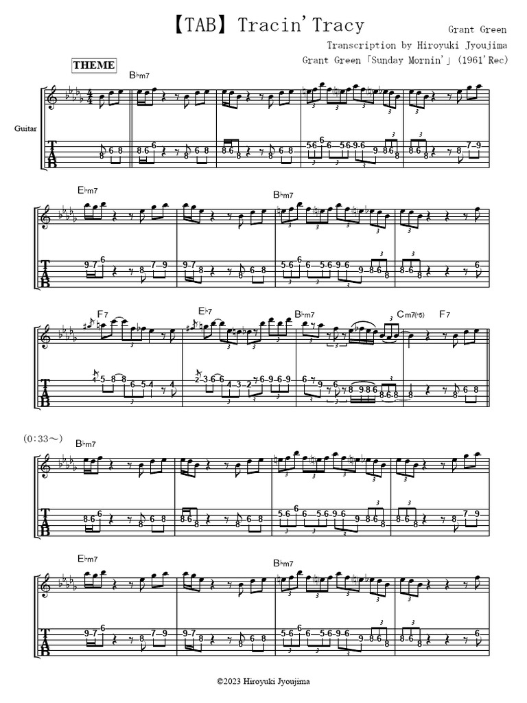 【TAB】Tracin'Tracy | PDF