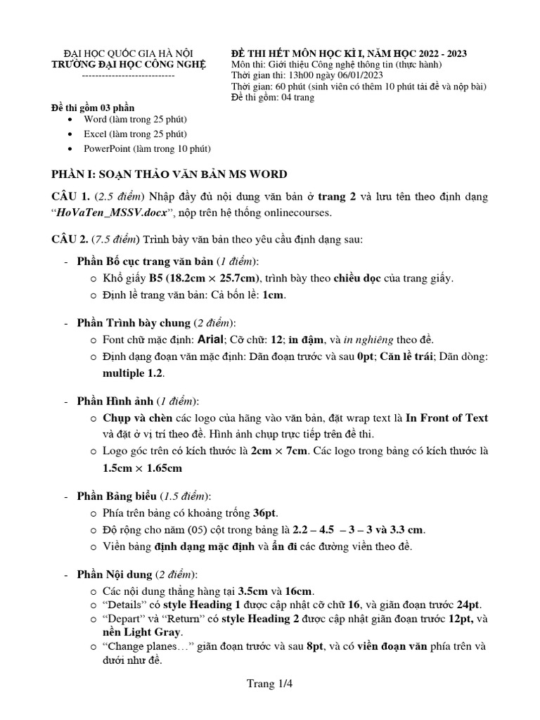 DeThi GTCNTT 13h00 20230106 Xpasswd | PDF