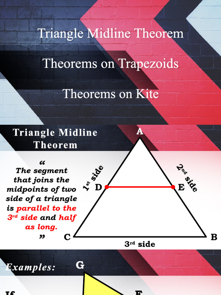 Midline Trapezoid Kite | PDF | Triangle | Area