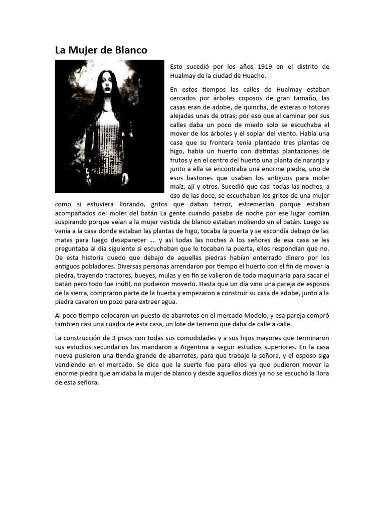 La Mujer de Blanco | PDF