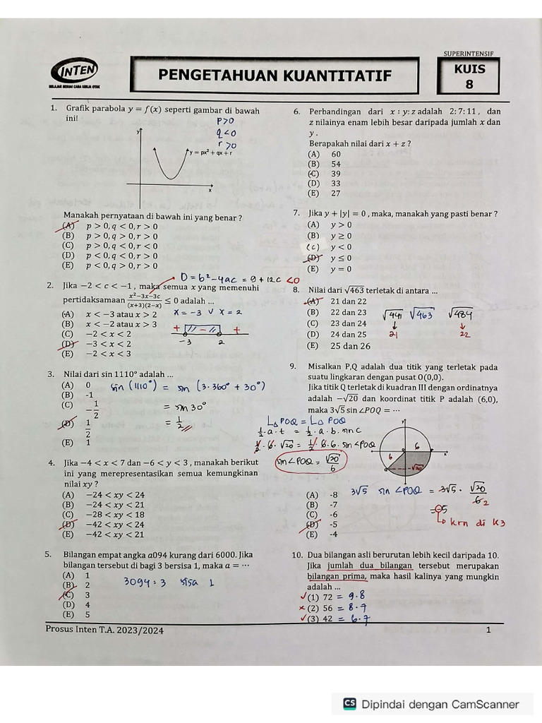 Pemb. Kuis PK8 SI | PDF