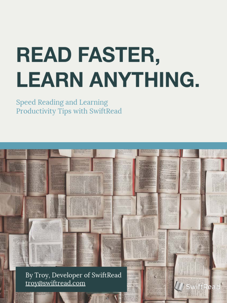 Read Faster Learn Anything SwiftRead EBook-compressed | PDF | Typefaces | Typography