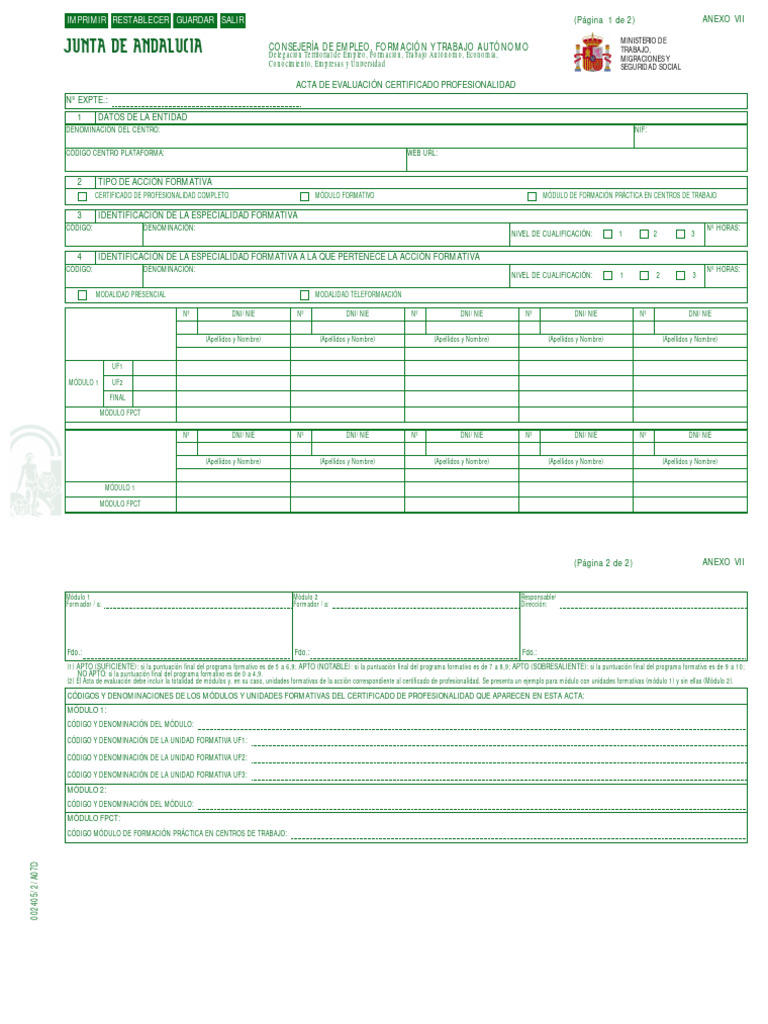 002405-A07-V02-00 Anexo Vii Acta Evc CP | PDF | Documento de identidad
