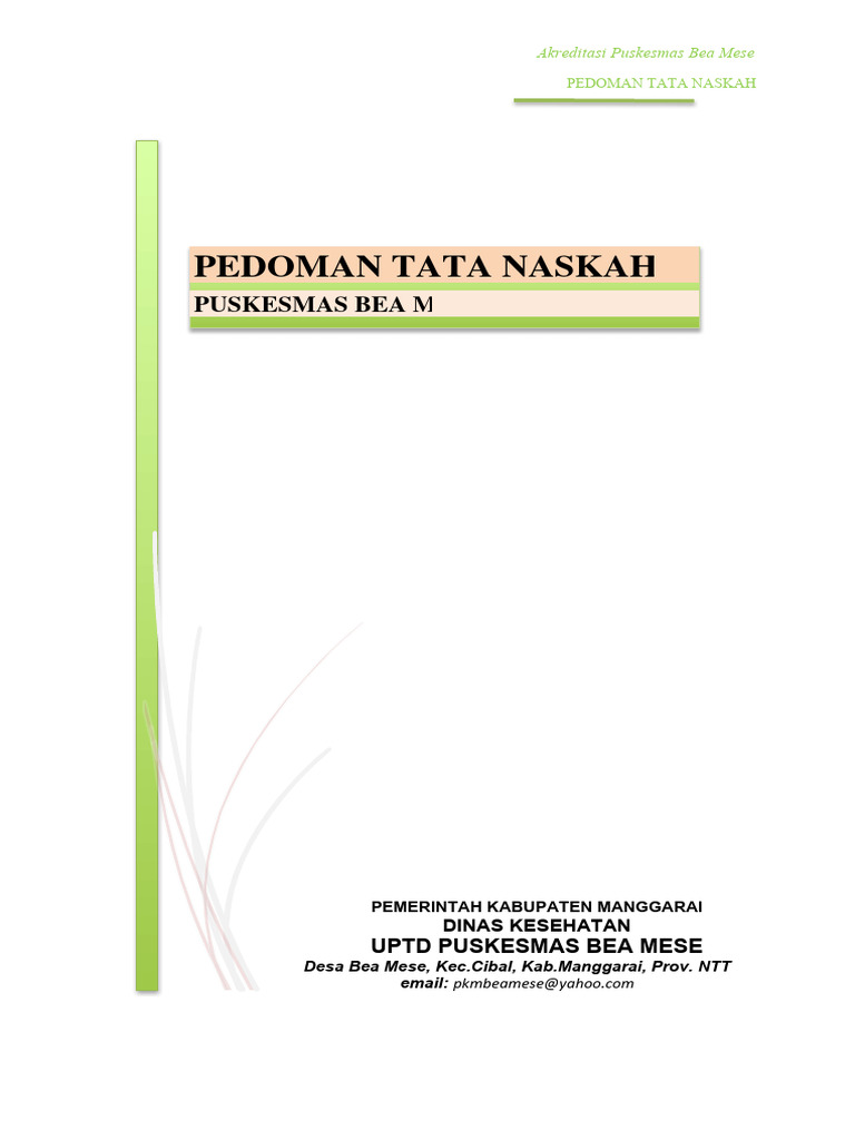 Pedoman Tata Naskah PKM Bea Mese Fix | PDF