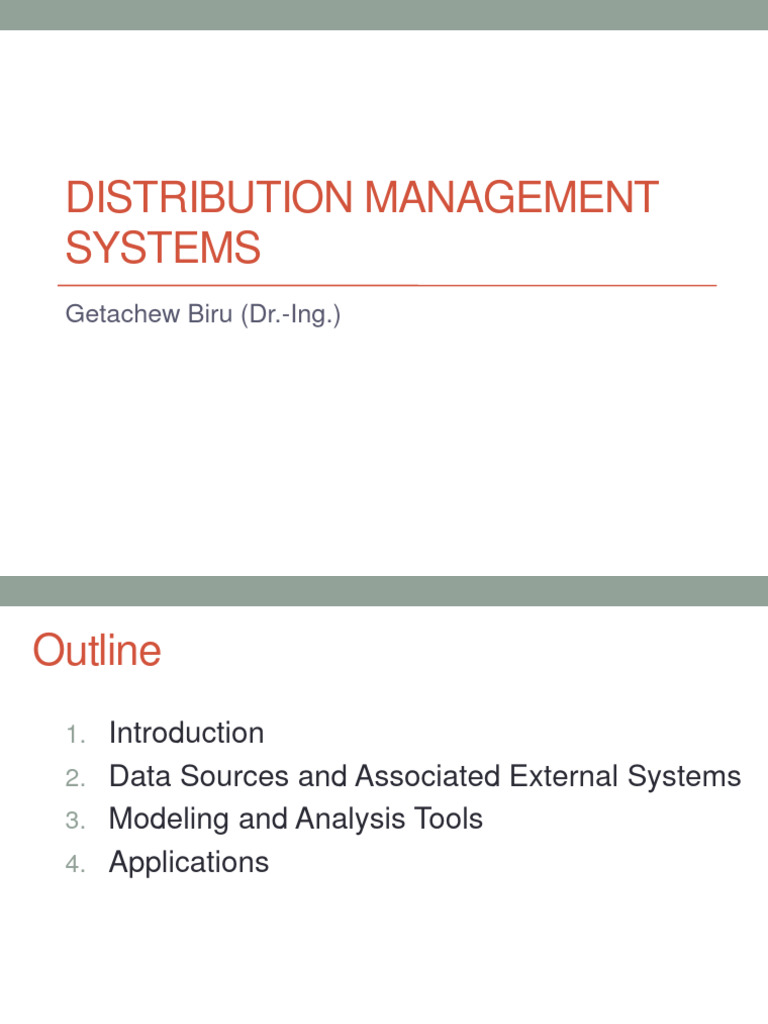 Smart Distribution Management Systems | PDF | Electric Power ...